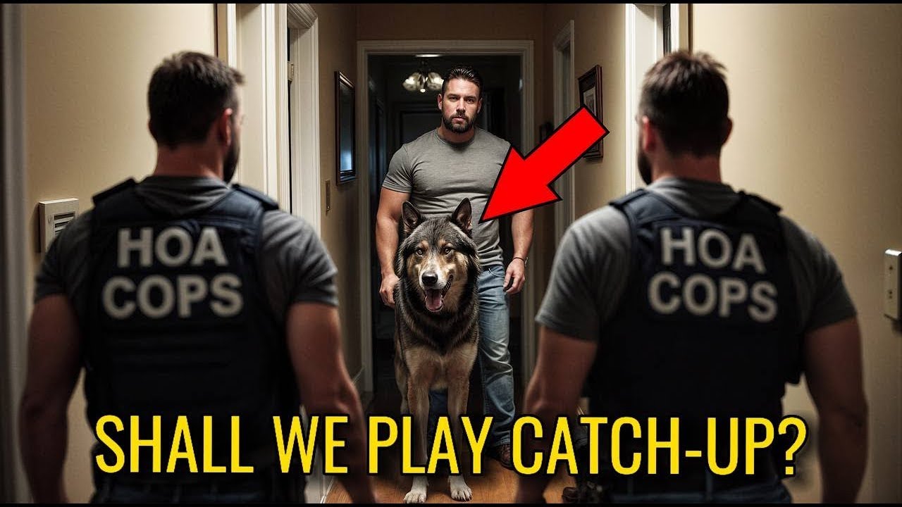 Fake HOA Cops Illegally Broke Into My House - My Trained Wolf Ruined Their Plans! - YouTube
