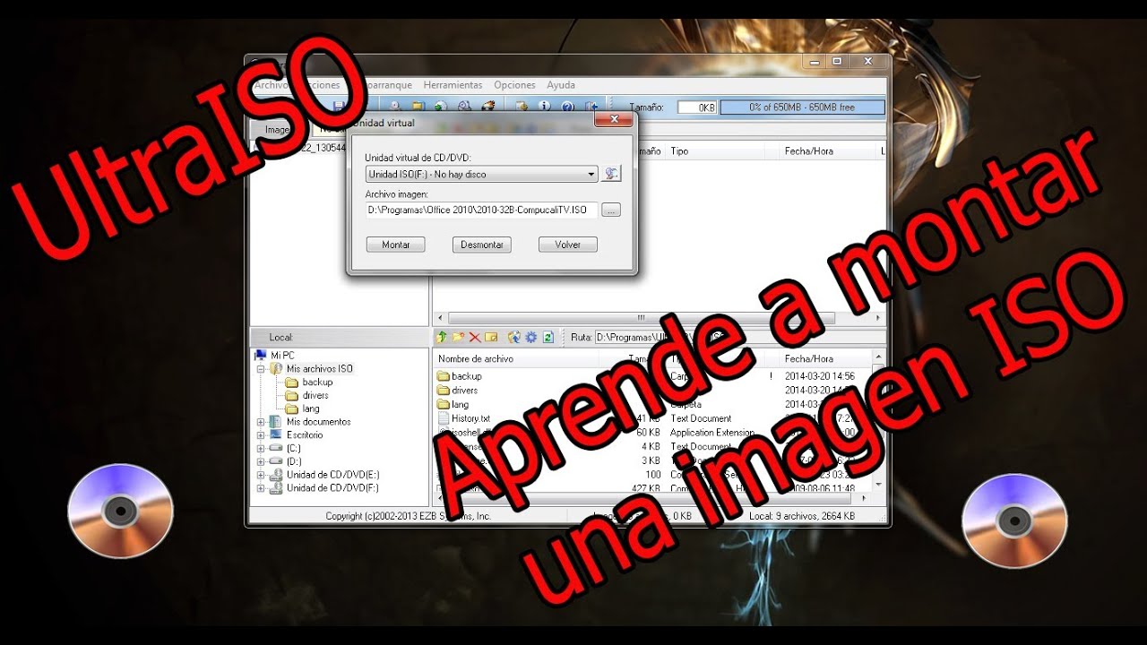 Como montar una imagen ISO - YouTube