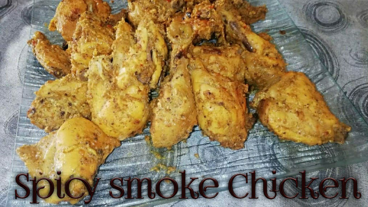 Smoke Chicken | Spicy smoke Chicken - YouTube