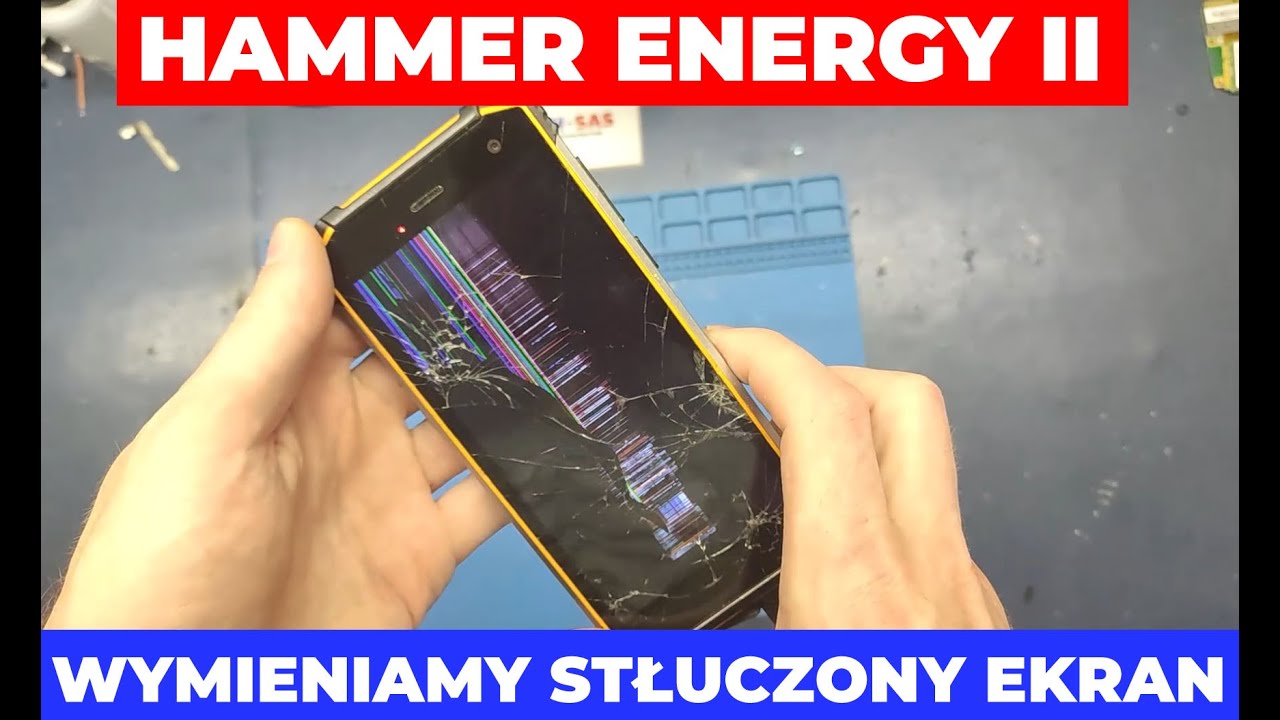 Wymiana ekranu w Hammer Energy 2 - YouTube