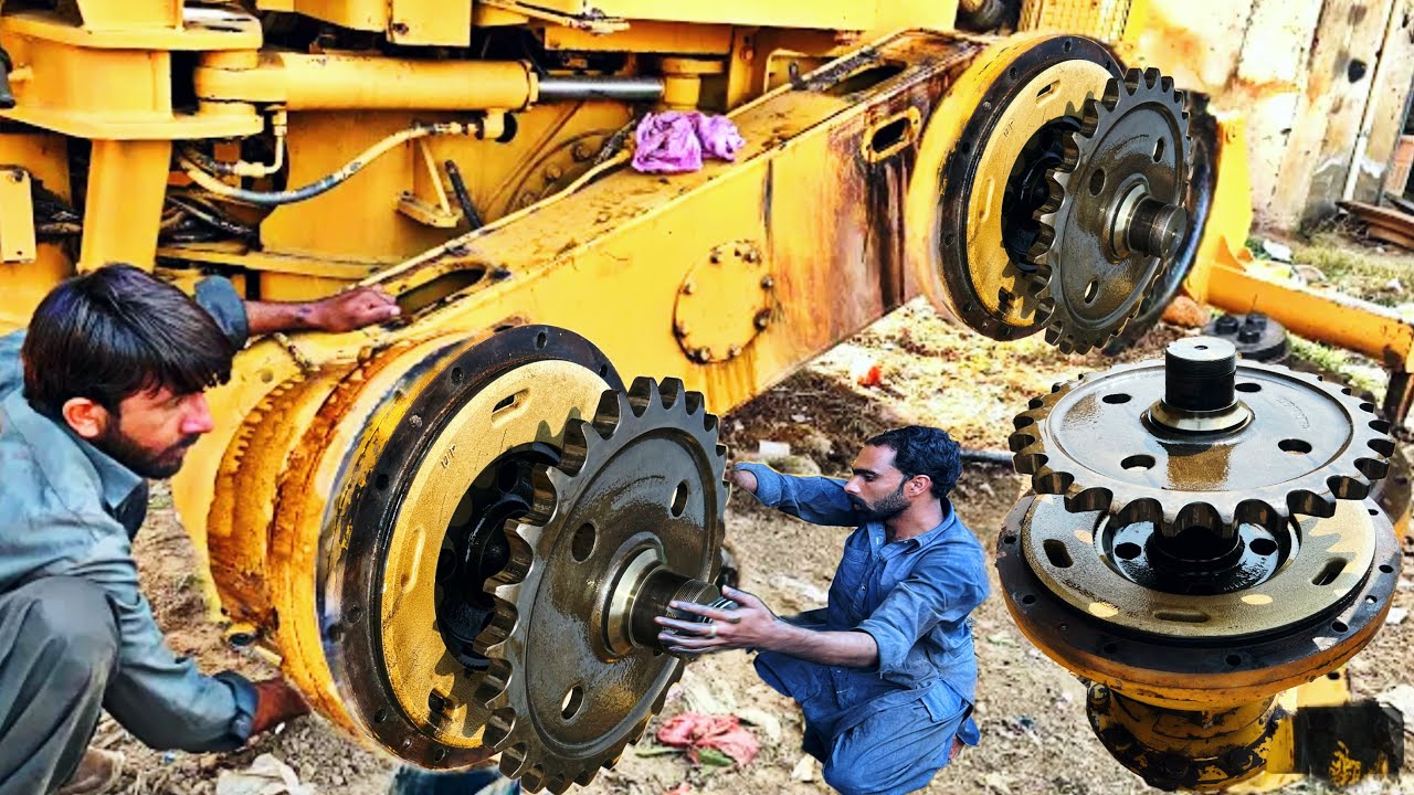 Amazing Manufacturing Repairing of Caterpillar Wheel Tandem Cat 140 ...