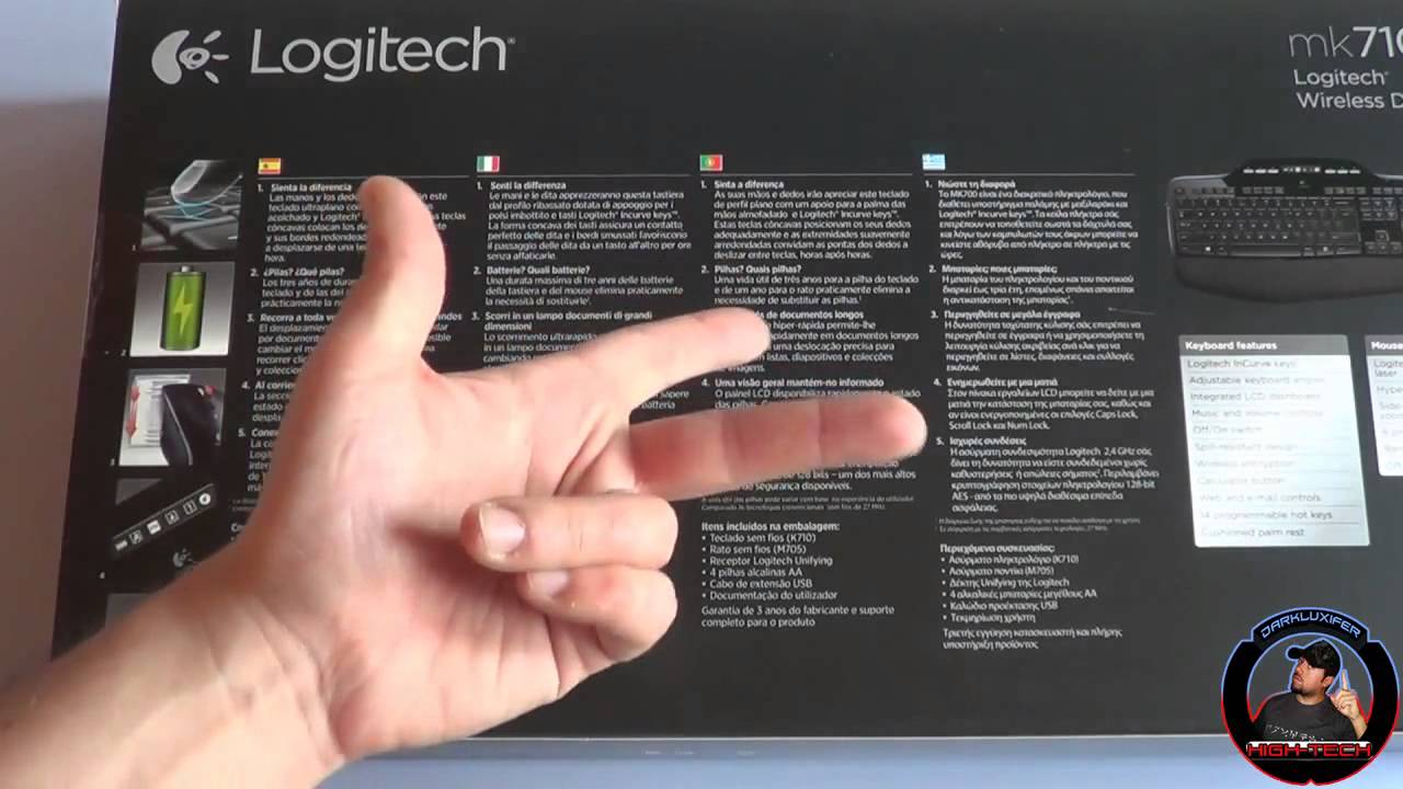Unboxing Logitech Wireless Desktop MK710 - YouTube