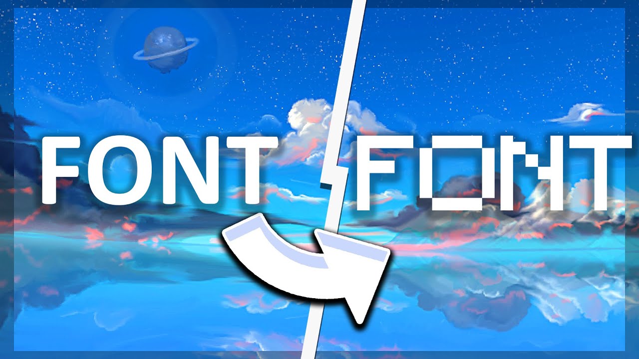 Jak ustawić czcionkę z Minecraft do miniaturek. - YouTube