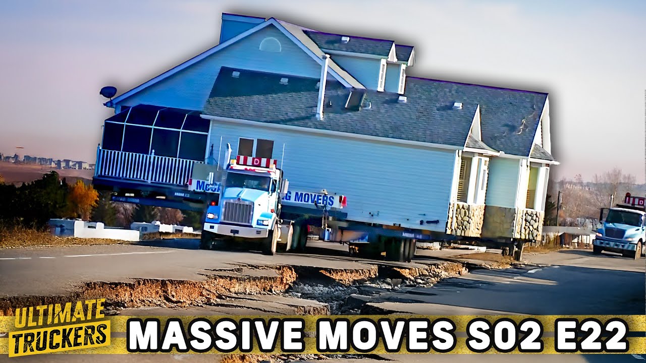Mansion Haul Navigates Uneven and Damaged Highway Roads! | Massive ...