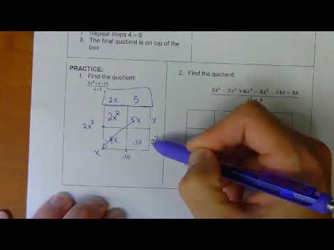 reverse tabular method algebra 2 - YouTube