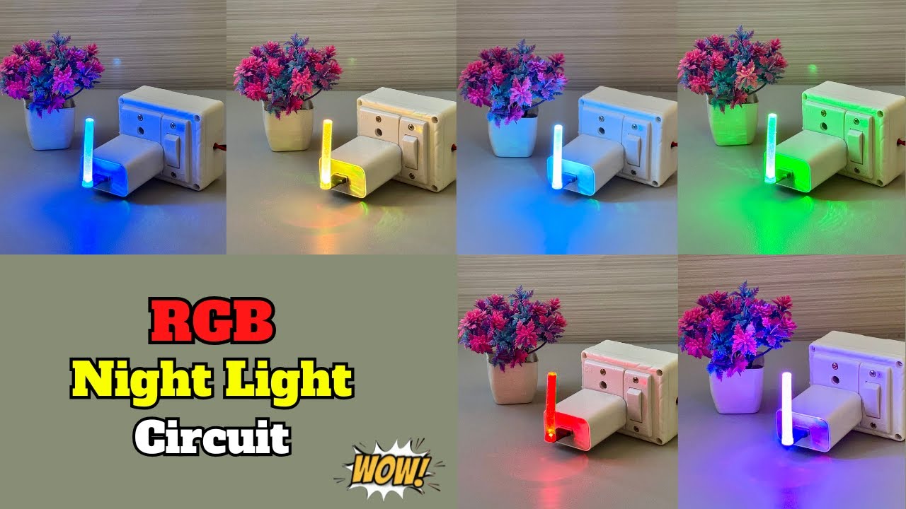 Amazing RGB Night Light Circuit | RGB Lights | Electronic Projects ...