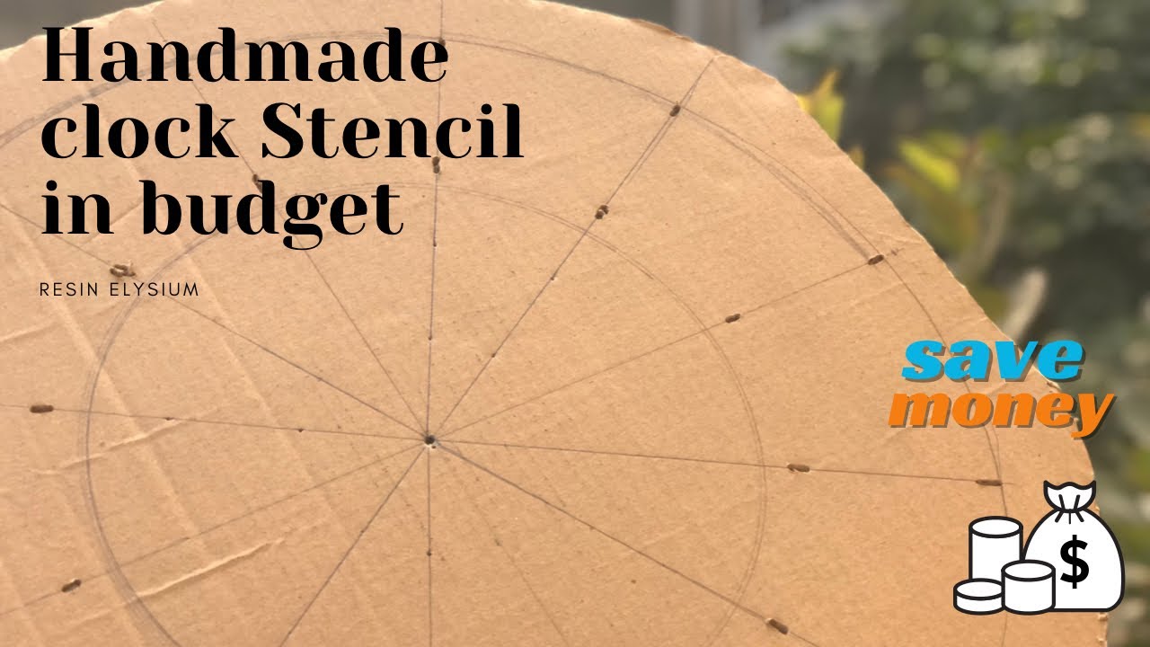 Handmade Stencil| Marking numbers on clock | In budget| RE #resin # ...
