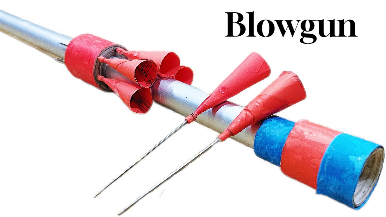 how to make a Blowgun out of Paper - YouTube