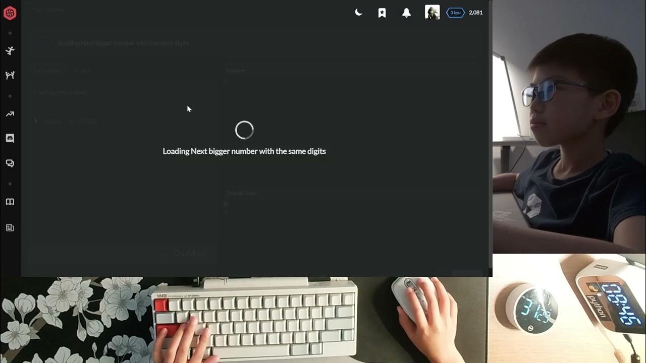 Codewars | Python | HHKB keyboard | 40 min real time | no talking | EP ...