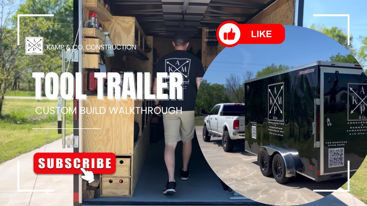 Tool Trailer Setup for Small Contractors | Full Tour + Tips - YouTube