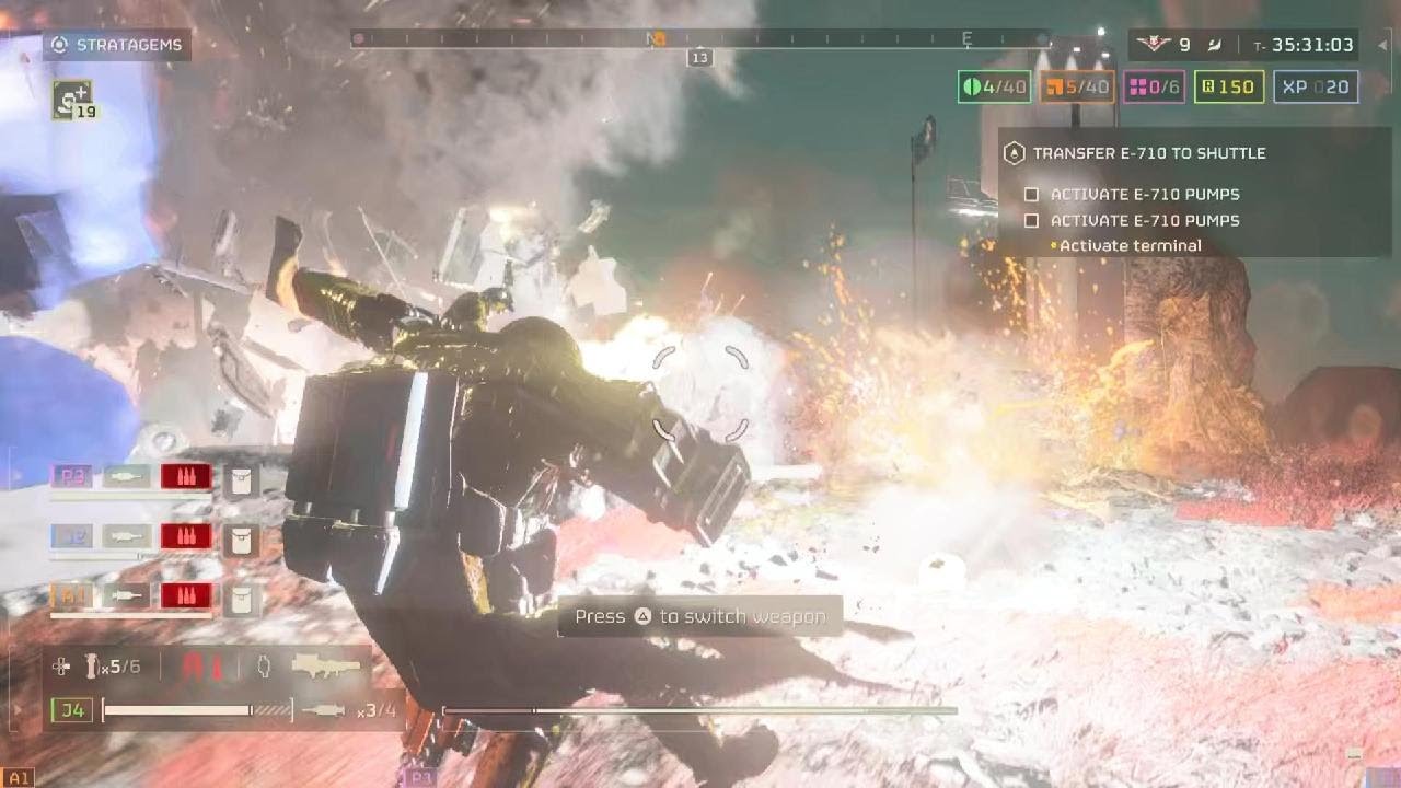 HELLDIVERS 2 - Helldive Difficulty - Extracting w/huge sample haul! - YouTube