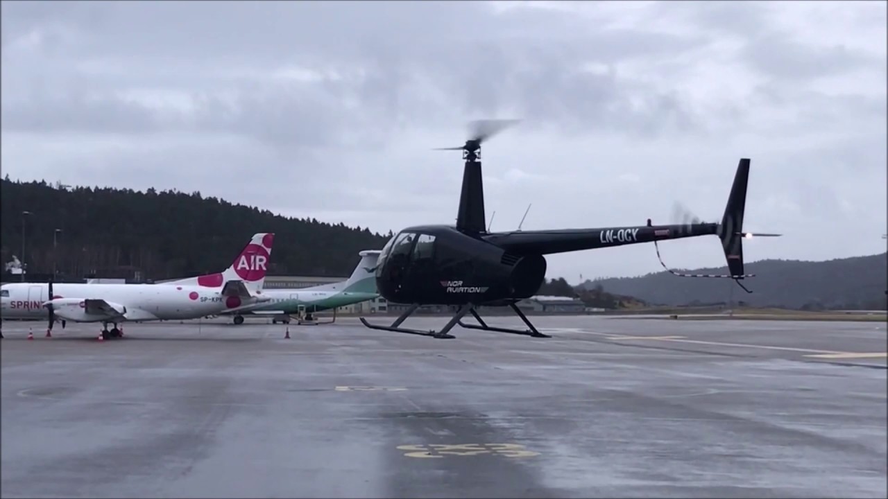 Bjørns videoer: Første solotime, helikopter R44 09.01.20 - YouTube