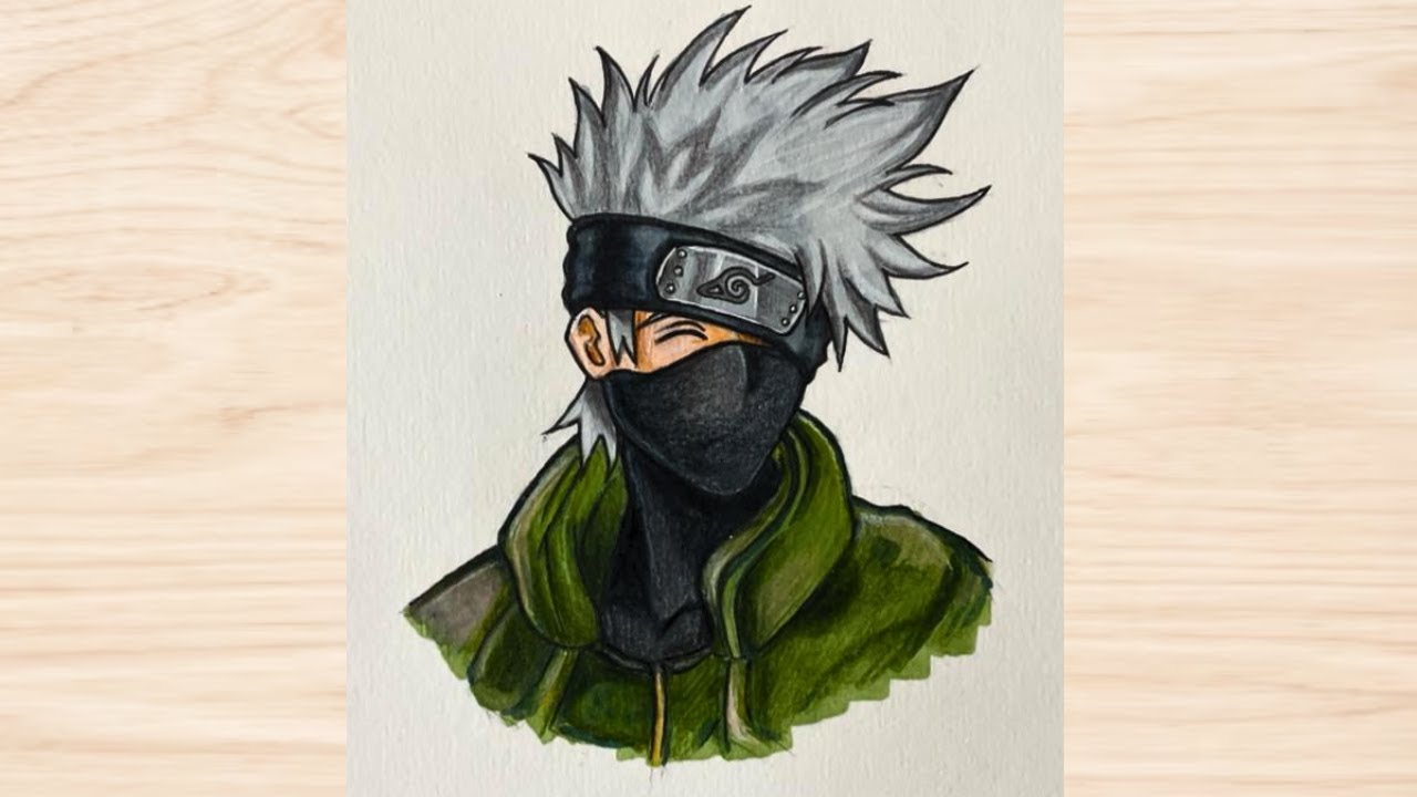 How To Draw Kakashi Sensei | Step-by-step - YouTube