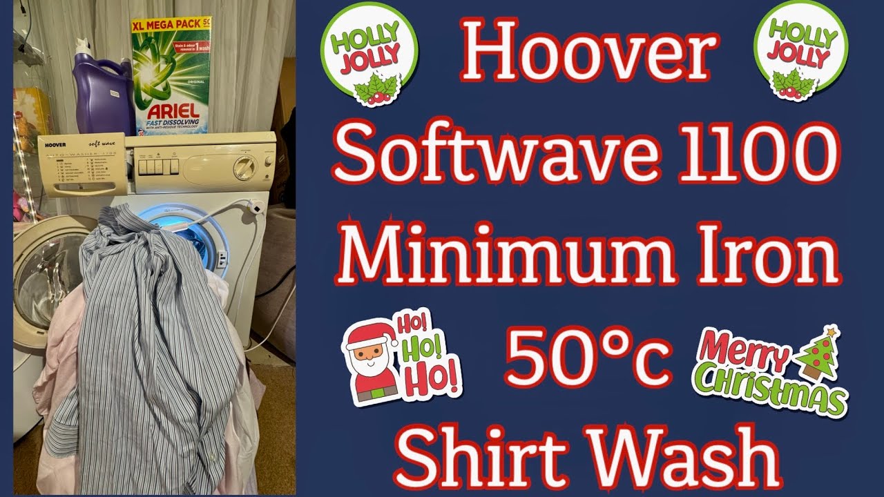 Vintage Hoover Softwave 1100 Minimum Iron 50c Shirt Wash ...