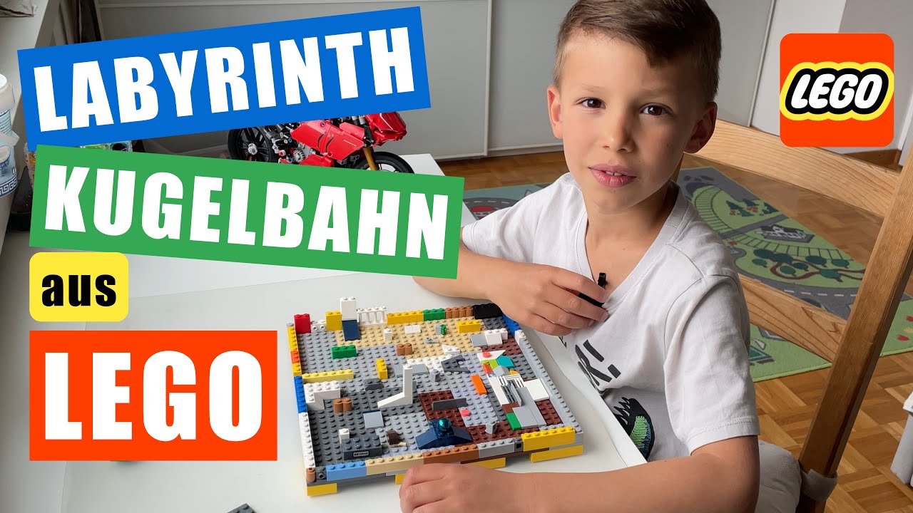 DIY Labyrinth Kugelbahn von LEGO selber bauen & gemeinsam spielen - YouTube