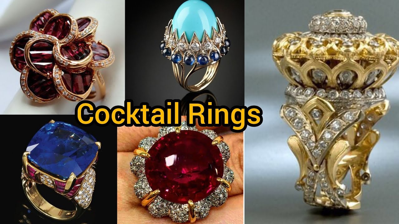 Stylish Cocktail ring designs for engagement||#cocktail #rings - YouTube