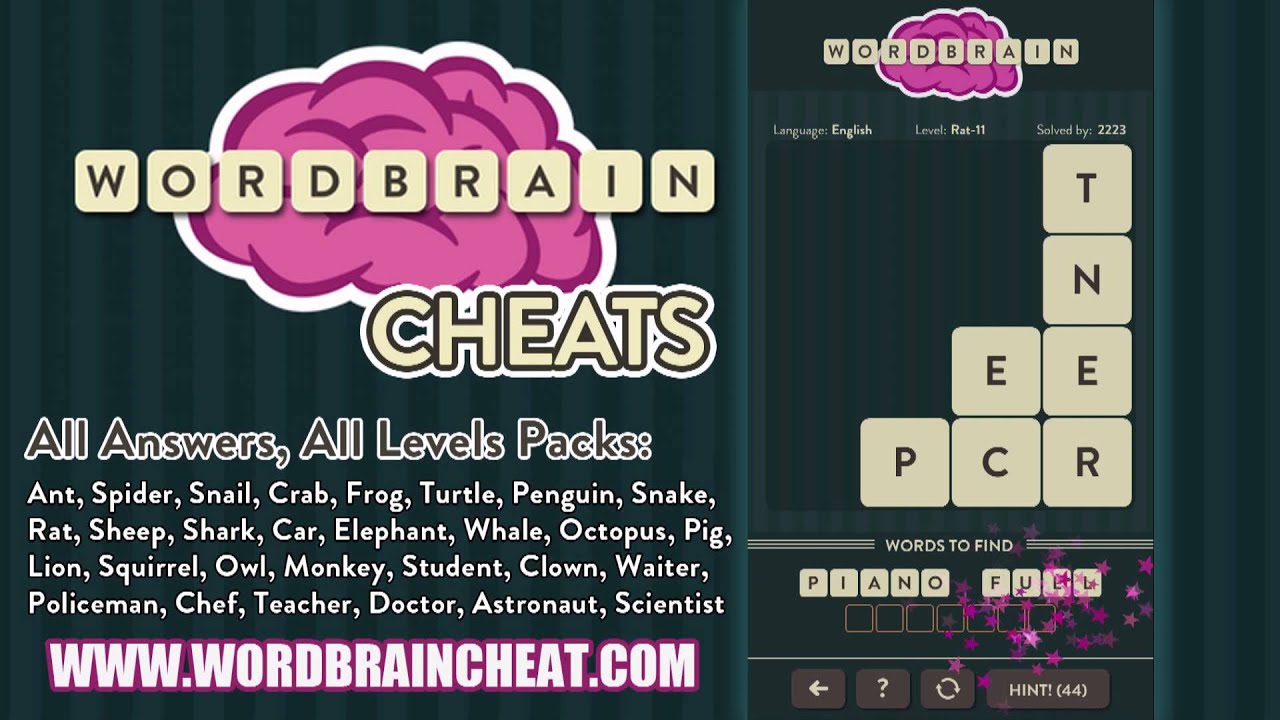 WordBrain Rat 11 Cheats | WordBrain Cheats | Rat 11 Answer - YouTube