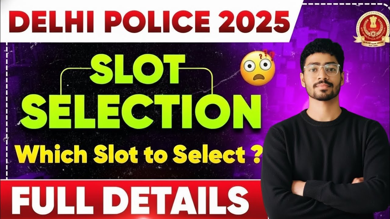 Delhi Police Self Slot Booking 2025|Best Shift Kaise Choose Kare?🔥 ...