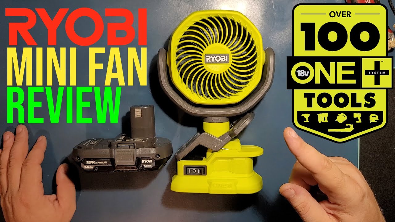RYOBI Mini Fan is amazing and cheap - YouTube