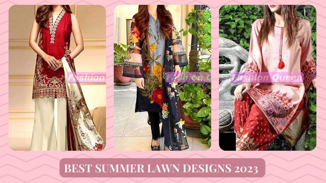 Best Lawn Collection for Summer 2023 Embraided and printed Lawn Suits ...