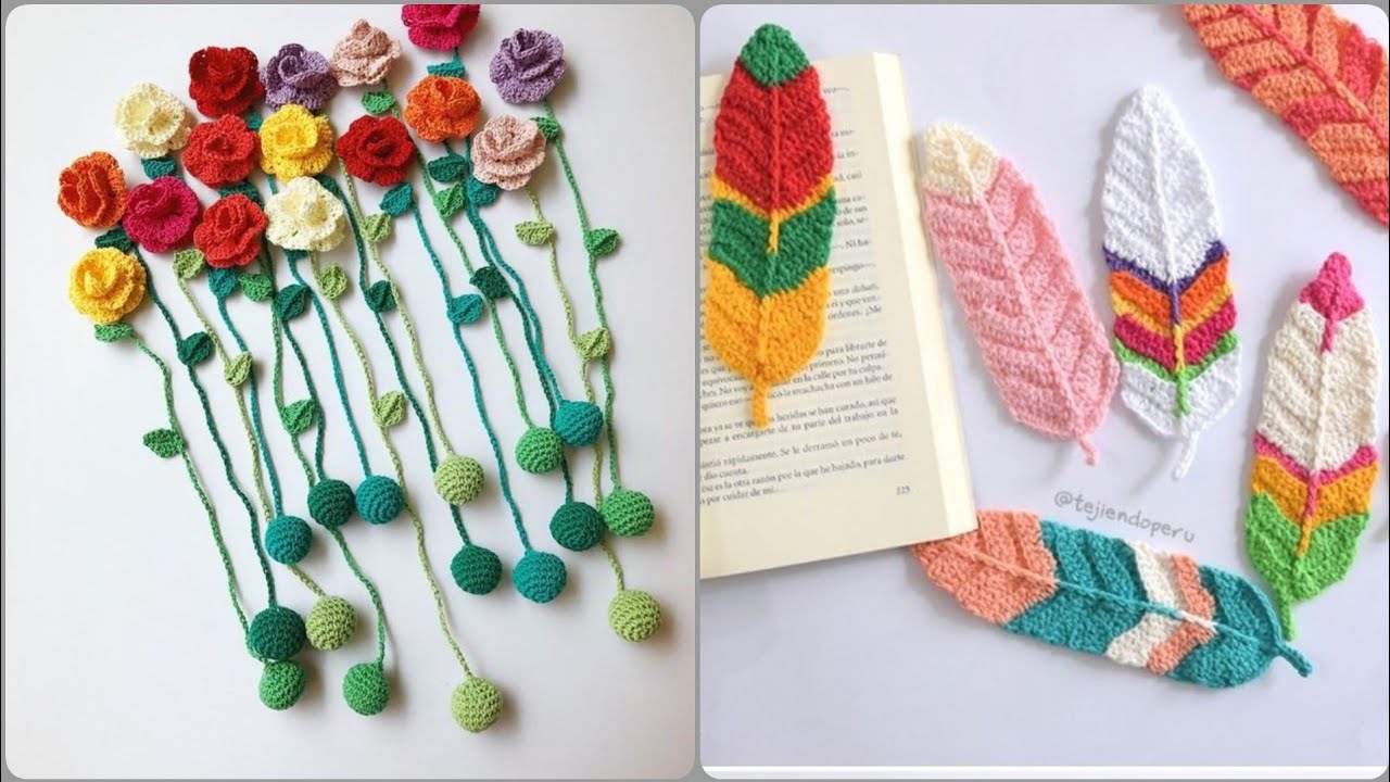 MOST CUTE AND EXTREMELY EASY CROCHET BOOKMARK IDEAS AND DESIGN - YouTube