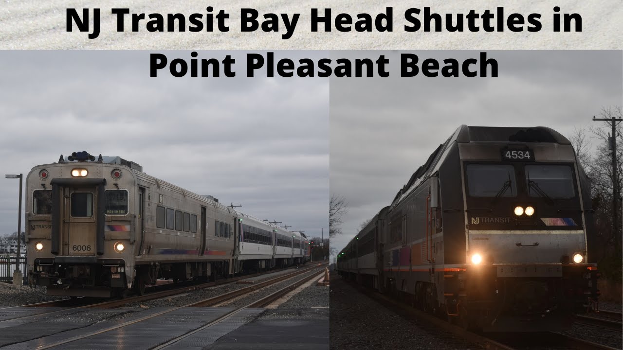 NJT Bay Head Shuttles at the Brielle Drawbridge - YouTube