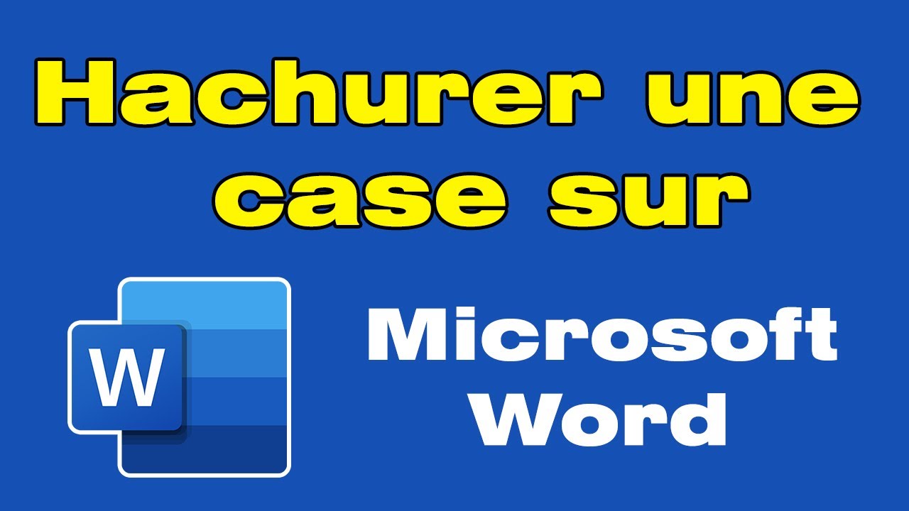 Comment hachurer une case sur Word 📝🎨 - YouTube