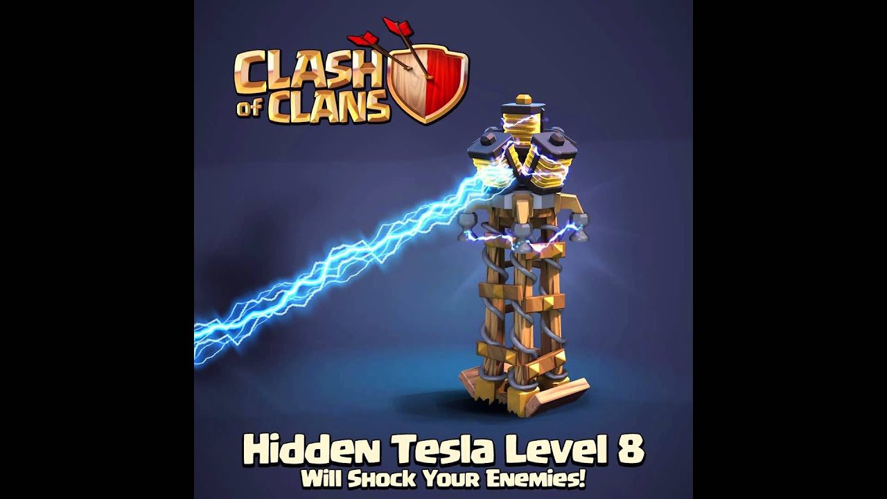 Clash of Clans - Hidden Tesla lvl 8! - YouTube