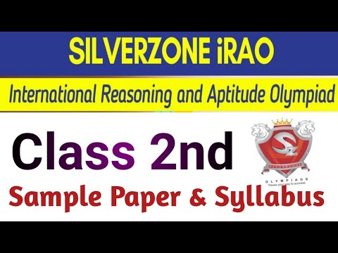 Silverzone Reasoning & Aptitude class 2nd Sample paper//Silverzone ...