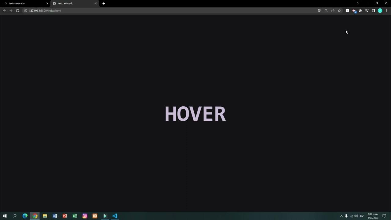 TEXTO ANIMADO CON HTML Y CSS - YouTube