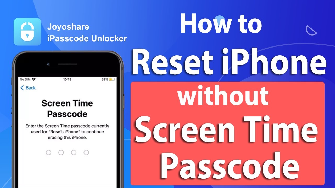 How To Reset IPhone Without Screen Time Passcode YouTube How To Reset IPhone Without Screen Time Passcode YouTube