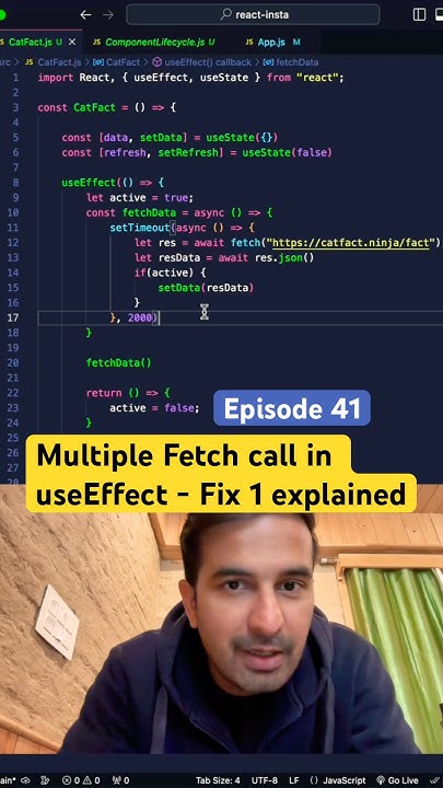 Flag use krke Fetch call ko kyu nahi roka? 😎 #reactjs - YouTube