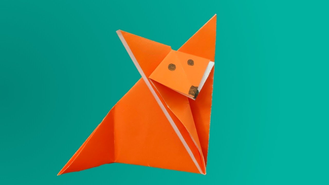 How to make paper fox step by step and easy | origami fox tutorial step ...
