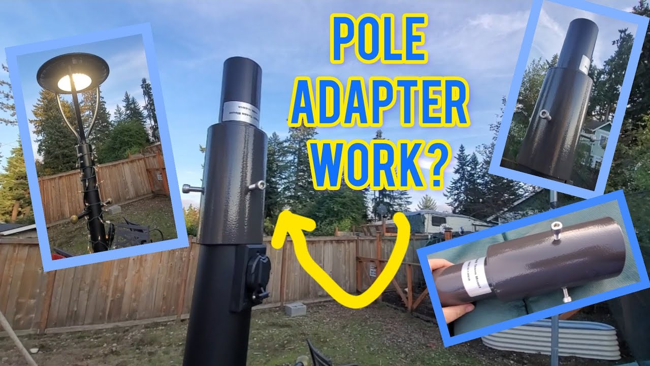 Review Showcase Of 3 Inch Round Tenon Pole Adapter - YouTube