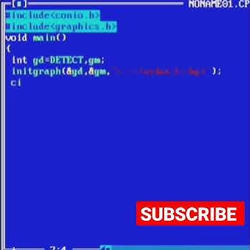Draw Circle Using C programming |Computer Graphics |#Shorts - YouTube