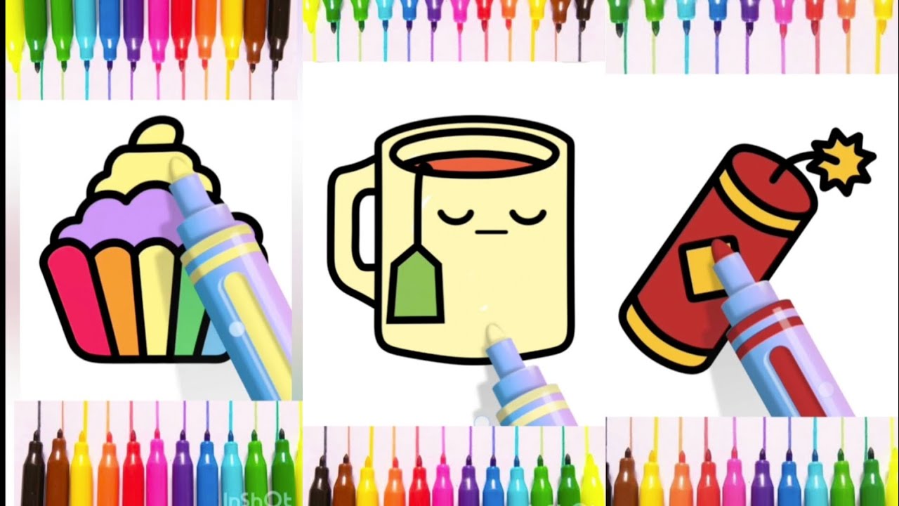 three types drawing #stylish - YouTube