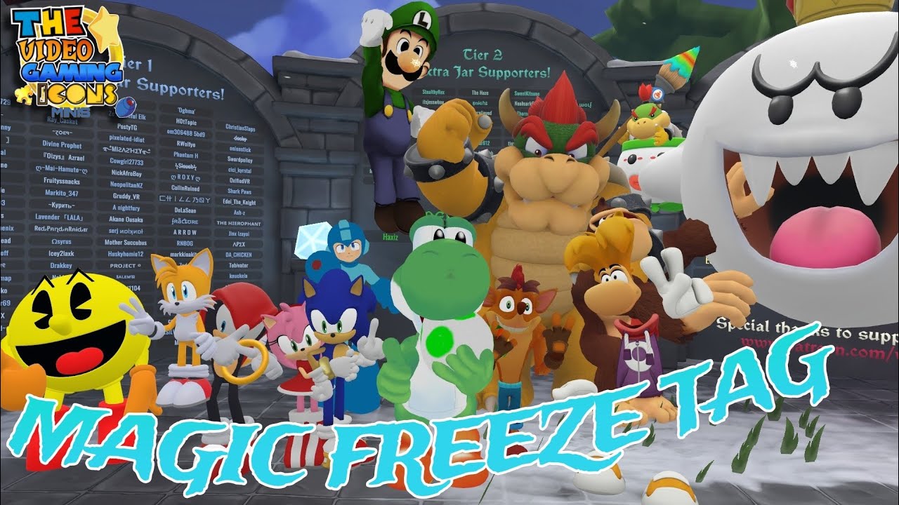 GAMING ICONS: "MAGIC FREEZE TAG!" - YouTube