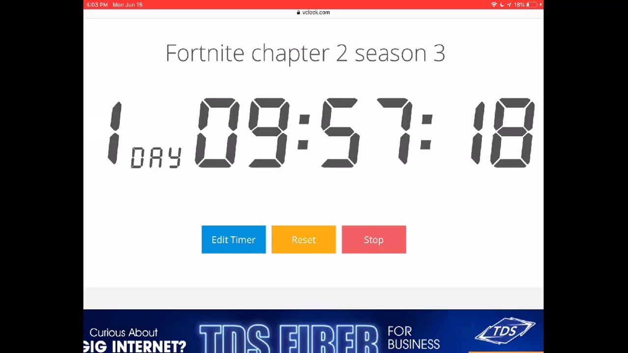 Countdown to Fortnite chapter 2 season 3 - YouTube