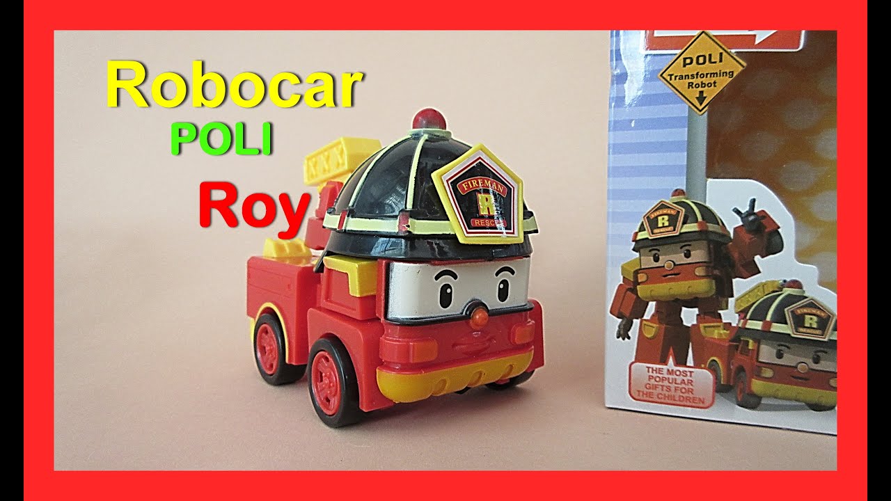 รีวิวของเล่น Robocar Poli-Roy รถดับเพลิงกู้ภัย-Fire Truck Toy Review ...