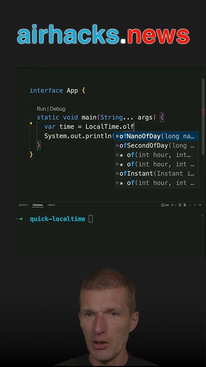 The Easiest Way To Create Time Java Shorts Coding Airhacks Youtube