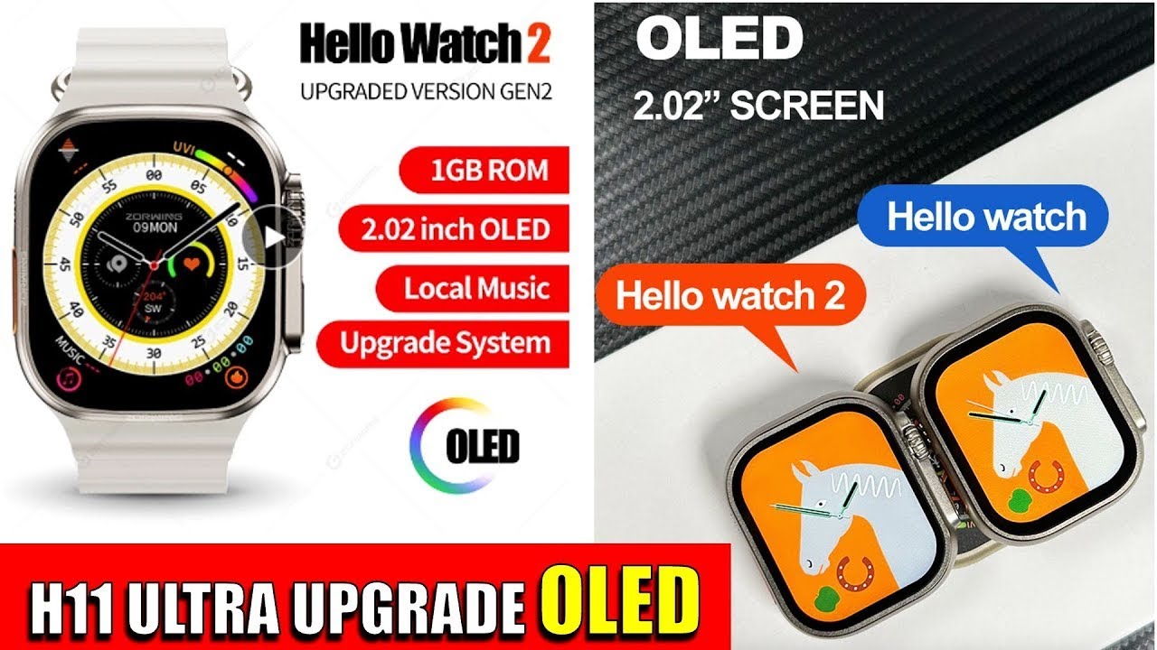 Hello Watch 2 (H11 ULTRA UPGRADE 2) UNBOXING - APPLE Watch ULTRA Clone ...