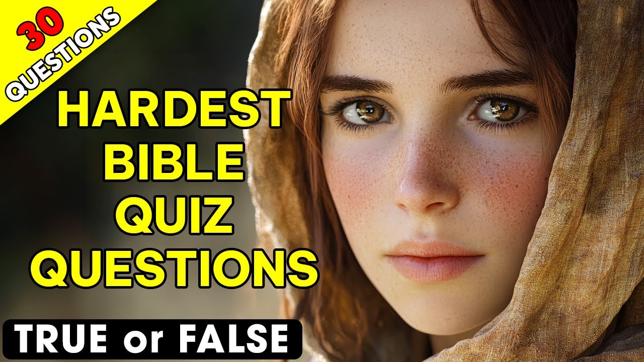 30 BIBLE QUESTIONS TO TEST YOUR BIBLE KNOWLEDGE - The Bible Quiz - YouTube
