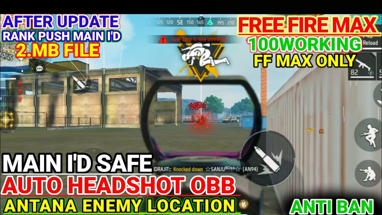 New Update Auto Headshot Obb File II Free Fire Max Auto Headshot File| Obb Headshot File - YouTube