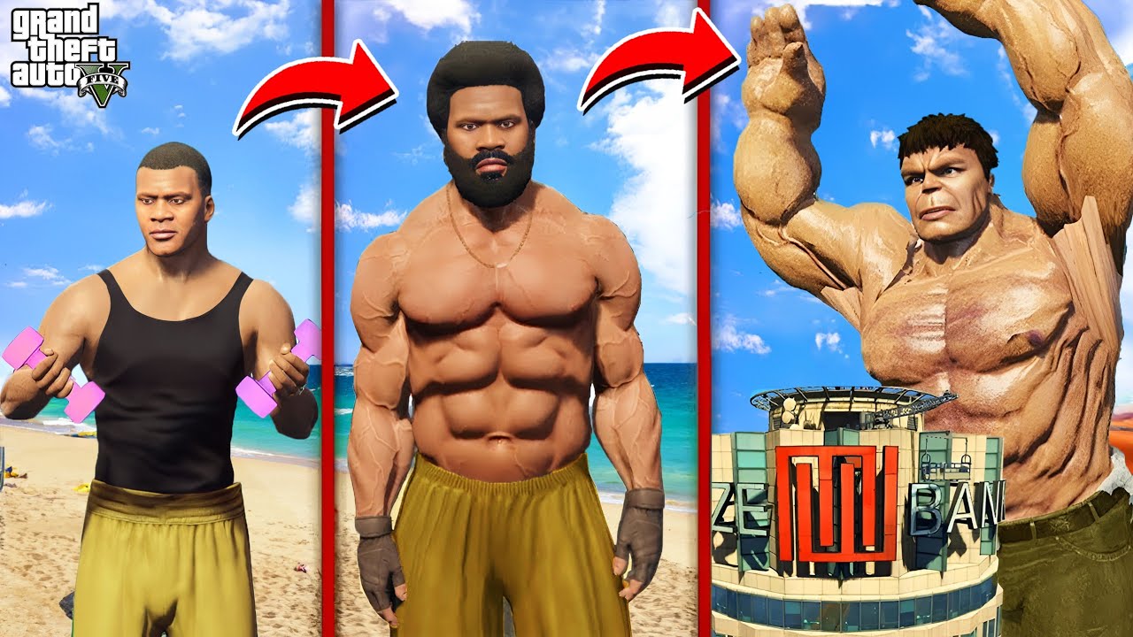 Upgrading Franklin into Strongest Man in GTA 5 || Franklin upgrading to ...