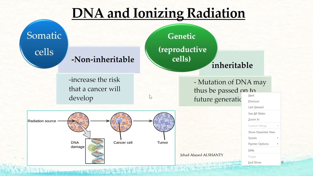 Biological Effects Of Ionizing Radiation | الفيزياء الحيوية - YouTube