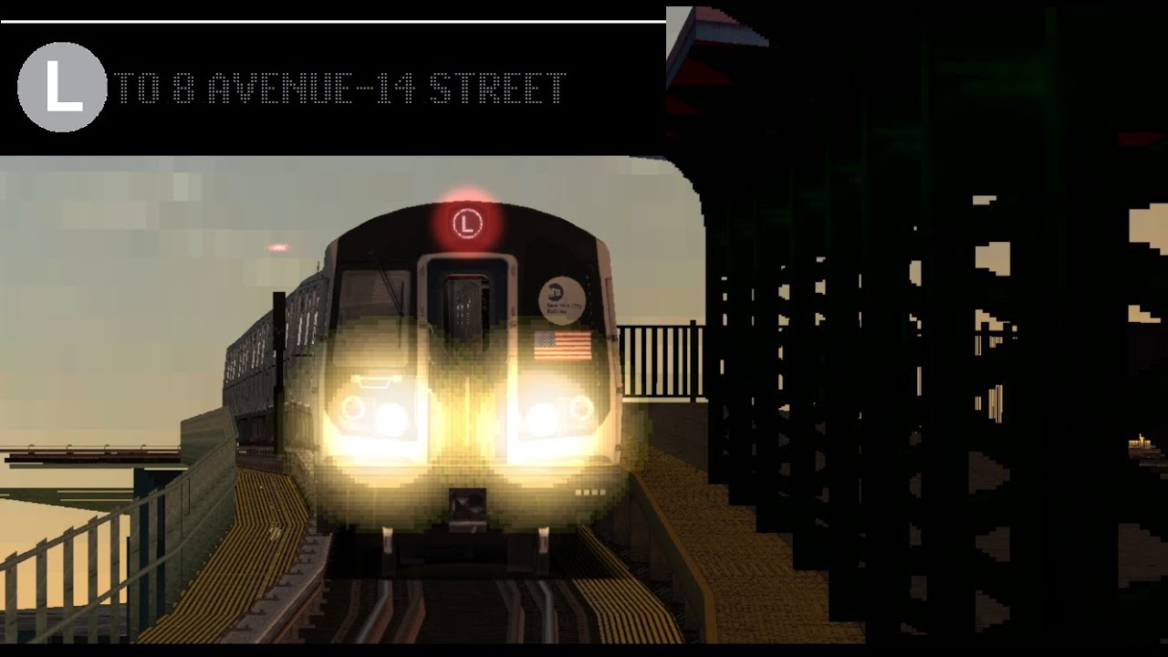 OpenBVE Fiction: The R153 L Train To 8th Avenue-14th Street - YouTube
