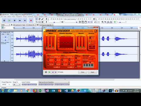 I got Orange Vocoder Plug-In for Audacity!