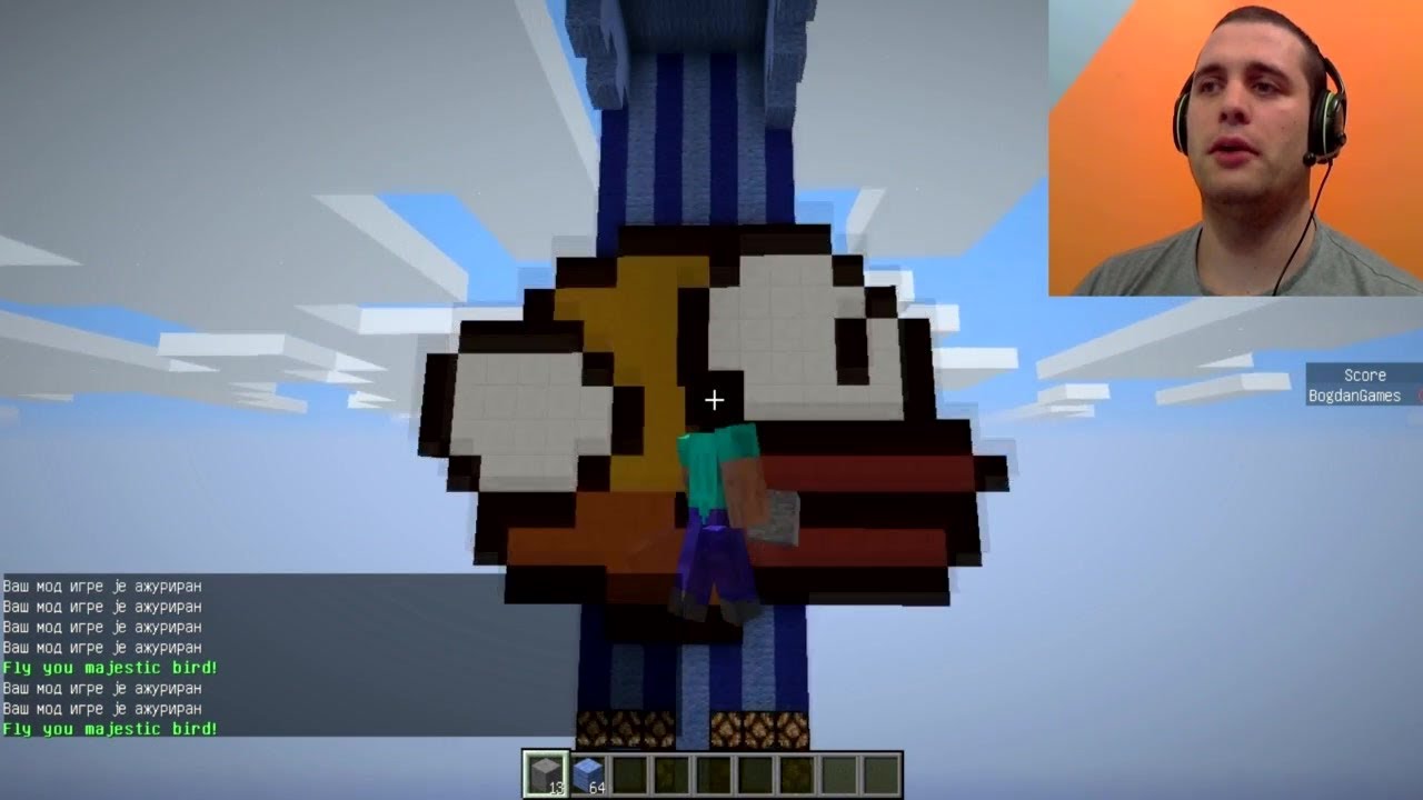 Flappy Bird mapa u Minecraftu!!! [Srpski Gameplay] ☆ SerbianGamesBL ...