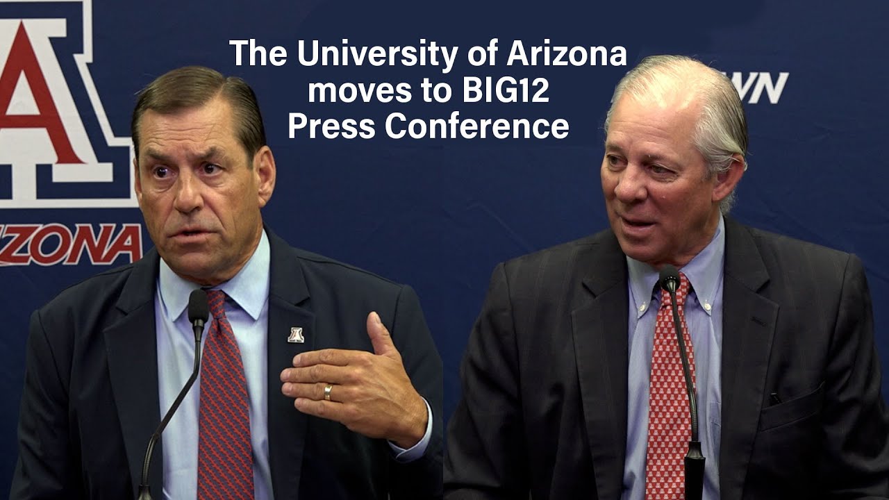 Arizona to B12 Press Conference - President Robert Robbins & Athletic ...