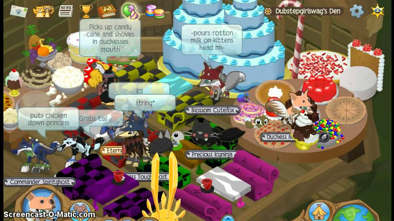 animal jam FOOD FIGHT! - YouTube